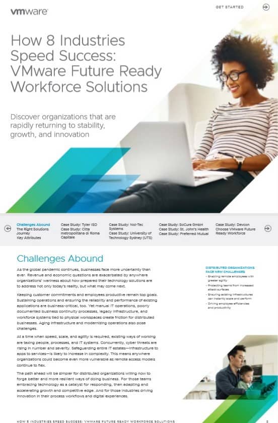 VMware Future Ready Workforce Solution – Performance Technologies